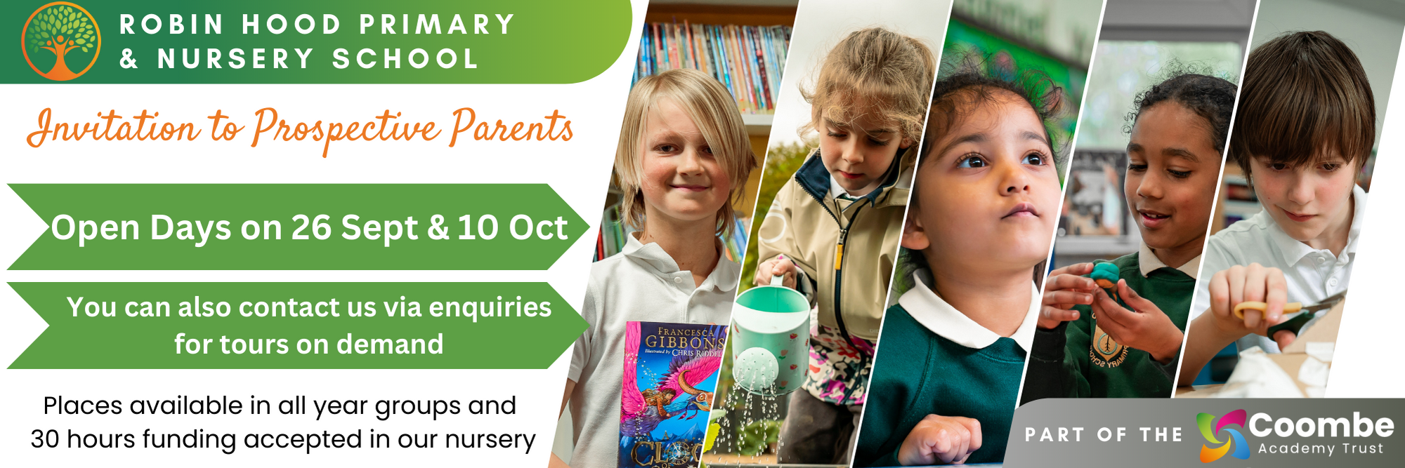 Open Days - Robin Hood Primary & Nursery School